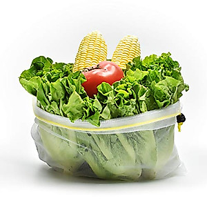 Mipruct 24 pack Reusable Produce Bags,Reusable produce bags for grocery,mesh bags See-Through and Washable Grogery Bags with 3 Sizes useful for storage fruits,vegetables,toys……