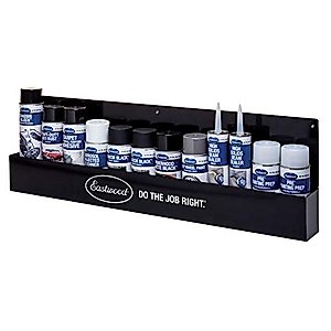 Eastwood Aerosol Can Rack | Aerosol Storage and Organizer | Mountalble Extra Wide Steel Construction | 12 Can Holes, Black