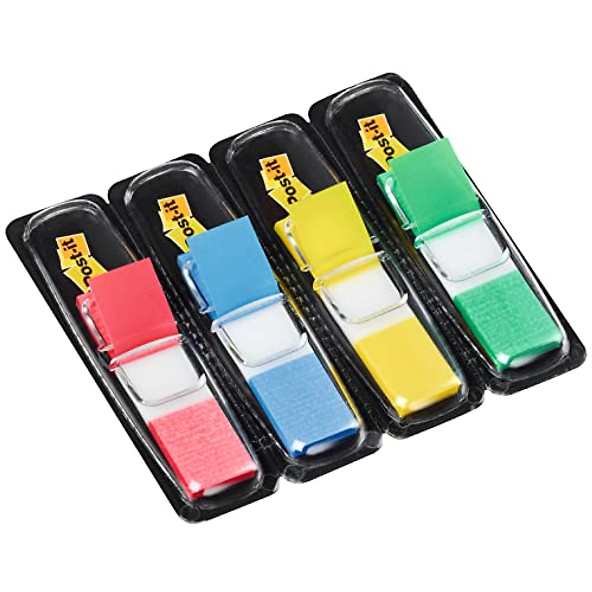 Post-it 12 x 43 mm Small Index Flags, 4 Colours - Multicolour, Pack of 140 Flags