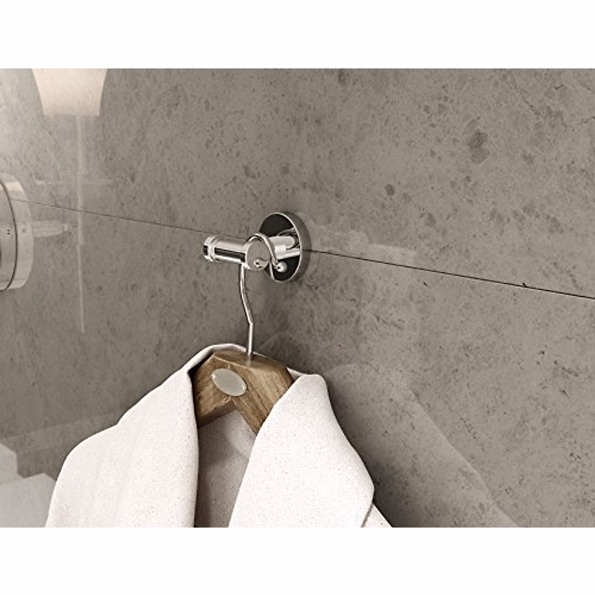 Symmons 353DRH Dia Wall-Mounted Double Robe Hook in Polished Chrome