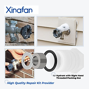 Xinafan 630-7755 Wall Hydrant Repair Kit Compatible with Prier Faucet Repair Kit 500 400 300 Series Part Accessories Pressure Vacuum Breaker Outdoor Faucet Wall Hydrants Replacement