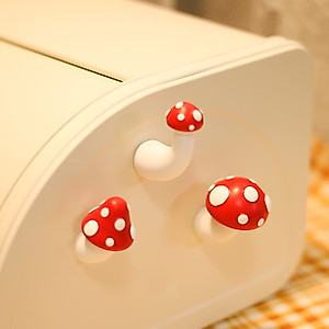 Mushroom Refrigerator Magnets Decorative, Kitchen Magnets for Office Calendar Whiteboard, Cute Fridge Magnet Bedroom Wall Deco (3pc)