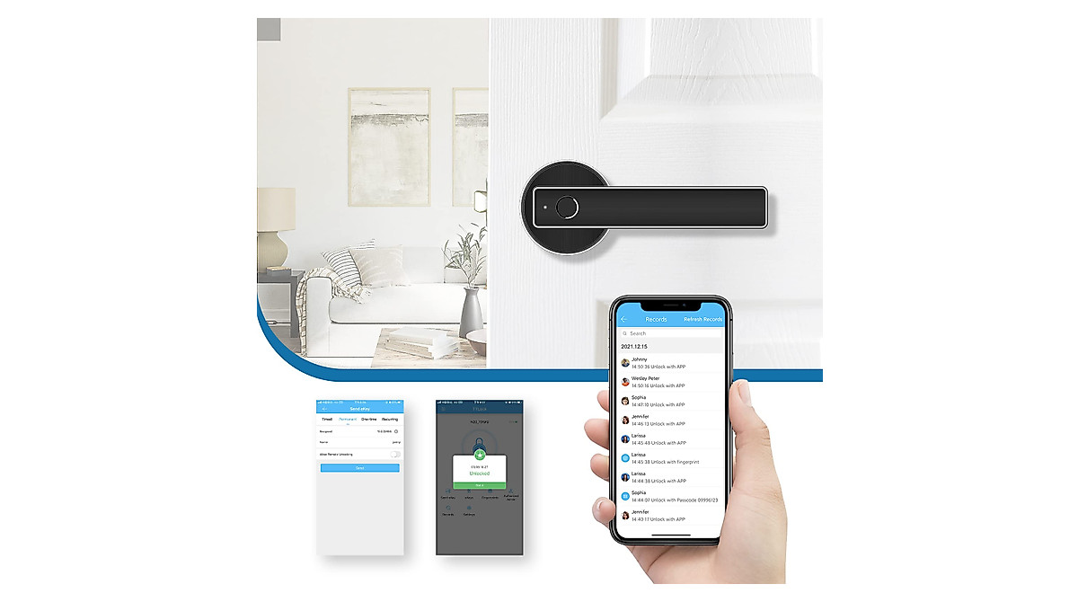 Luston Smart Lock - Biometric & Keyless Door Security