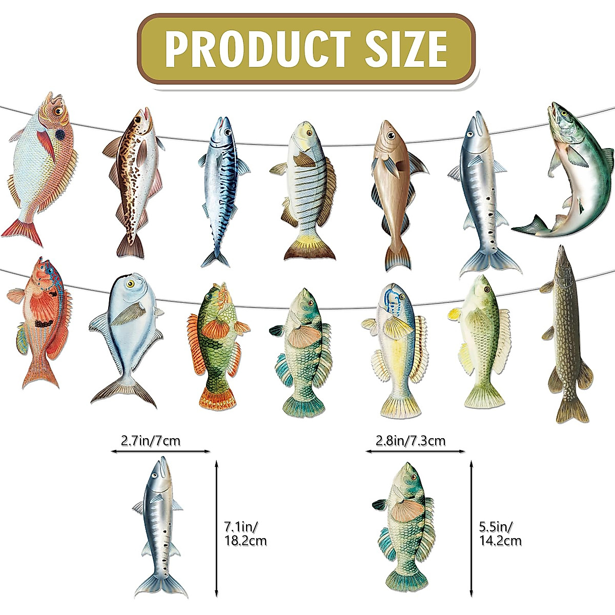 Gone Fishing String Hanging Banner Gone Fishing Party Decoration Fishing Birthday Party Decoration Fishing Party Supplies with Fishing Hanging Decorations for Fishing Decorations