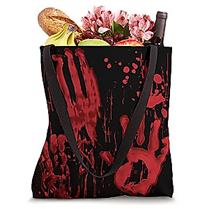 Blood Hands Splatters Red Bloody Handprints Zombie Outbreak Tote Bag