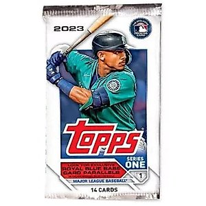 2023 Topps Series 1 Baseball Blaster Box Value Pack - 1 Pack - 14 Trading Cards Inside - Look for Exclusive Commemorative Team Logo Patch Cards