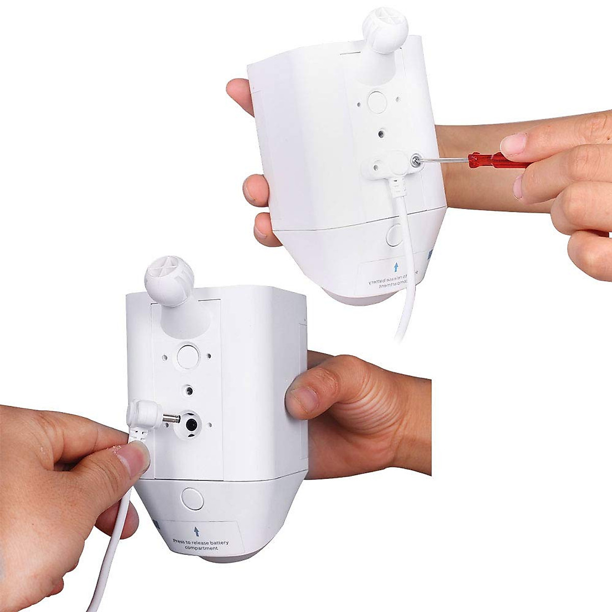 8.2ft Weatherproof DC Extension Cord for Ring Spotlight Cam Battery Solar Panel for Maximum Sunlight Exposure