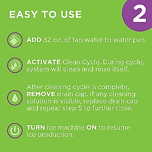 Affresh Ice Machine Cleaner, Helps Remove Hard Water and Mineral Buildup for Great-Tasting Ice