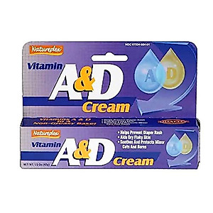 Vitamin A&D Cream Ointment for Diaper Rash and Skin Irritations, 4-ct