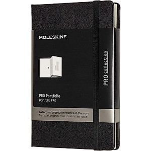 Moleskine PRO Portfolio, Hard Cover, Pocket (3.5" x 5.5") Black