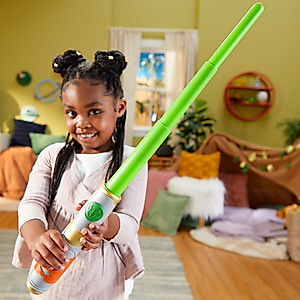 Star Wars: Young Jedi Adventures Kai Brightstar Green Extendable Lightsaber, Toys, Preschool Toys for 3 Year Old Boys & Girls