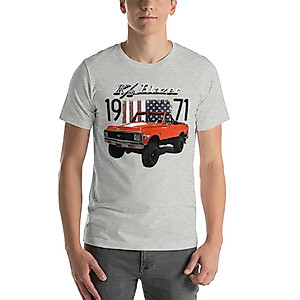 1971 Chevy Blazer K5 American Patriotic Short-Sleeve Unisex T-Shirt Sport Grey