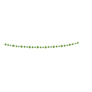 9ft Paper Lime Green Circle Garland