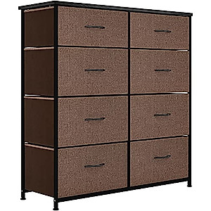 YITAHOME 10 Drawers-Fabric Storage Tower, Organizer Unit for Bedroom (Charcoal) Dresser, Coffee & Storage Dresser, Coffee