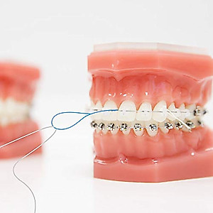 Floss Threaders for Braces, Bridges, and Implants 150 Count (Pack of 3)