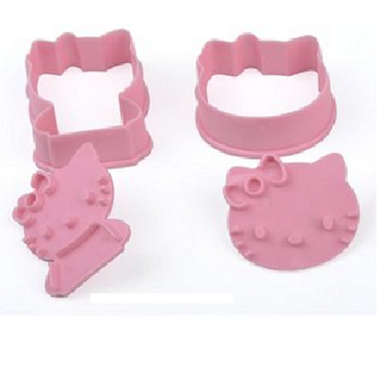 New Ship From Us Hello Kitty Minnie Cookie Cutter Mold Mould with Stamps