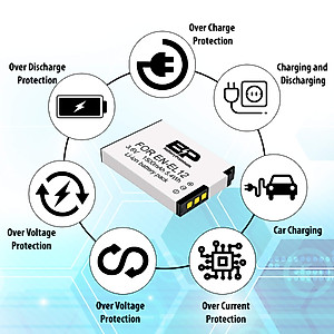 XGATML Gywinovo BP EN-EL12 Battery Compatible with Nikon Coolpix A1000, B600, AW100, AW110, P300, S630, S640, S6000, S6100, S6150, S6200, S6300, S8000, S8100, S8200, S9050, S9100, S9200, S9300, S9501