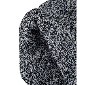 Levi's Unisex Adult All Season Comfy Leather Logo Patch Cuffed Hero Beanie Hat, Marled Grey