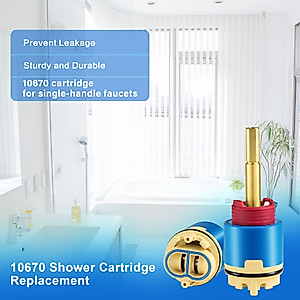 Vayolli 10670 Shower Cartridge, HJ-40 Shower Cartridge Compatible with Aqua source/Glacier Bay Single Handle Shower Faucet for Shower/Tub Faucet Cartridges Replacement
