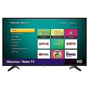 Hisense 43-Inch Class H4 Series LED Roku Smart TV with Alexa Compatibility (43H4F, 2020 Model)