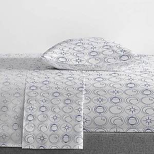 Jay Franco Space 4 Piece Twin Bed Set - Includes Comforter & Sheet Set- Bedding Features Spaceships & Rocketships - Super Soft Fade Resistant Microfiber