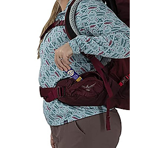 Osprey Aura AG LT 65L Women's Backpacking Backpack, Koseret/Darjeeling Spring Green, WM/L