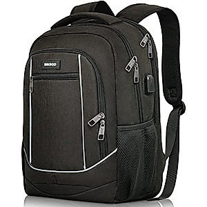 BIKROD Backpack for School College Teen Boys Laptop Travel Student ,Fit Laptop Up to 15 inch Multi Compartment with USB Charging Port Anti theft, Gift for Men Women