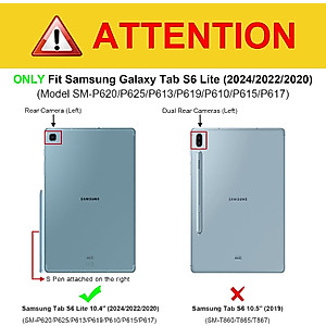 ZenRich (2 Pack) Anti-Glare Screen Protector for Samsung Galaxy Tab S6 Lite 10.4'' 2024/2022/2020, 9H Hardness Tempered Glass Screen Film for S Pen Compatible/Scratch Resistant/Bubble Free