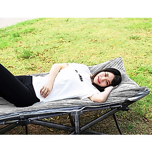 Favorland Sleeping Bag and Camping Sleeping Cot Pad Lightweight Durable for Hiking Backpacking Traveling with Compression Sack