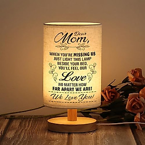 WSYEAR Mothers Day Birthday Gifts for Mom from Daughter Son-Table Lamp Mom Gifts from Daughters Night Light Anniversary Presents for Mother Women