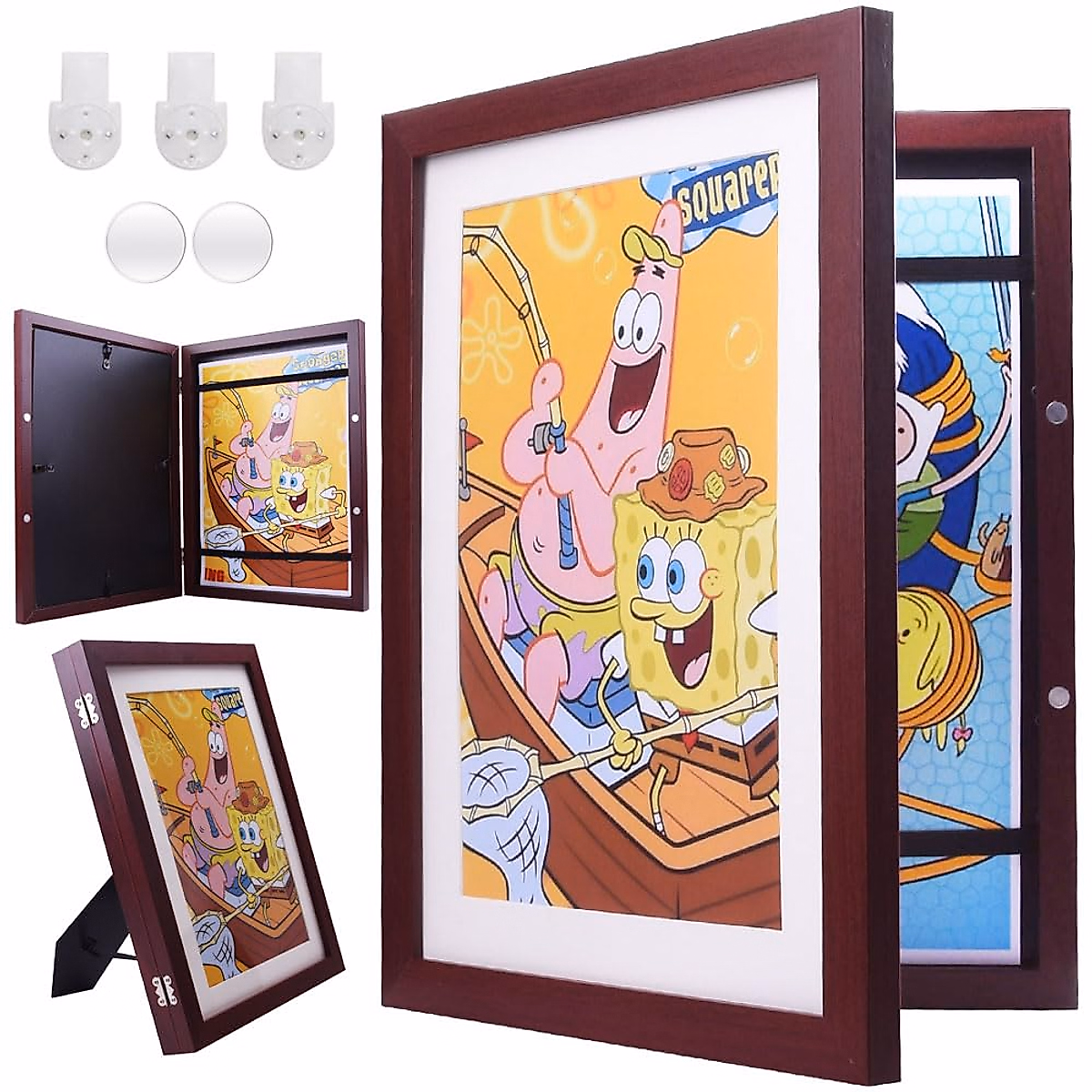 DORUIMI Kids Art Frame, 8.5x11 Kids Art Display Frames Front Opening, Kids Artwork Frames Changeable, Artwork Display Storage Frames A4 Picture for Children Art Projects Home Office Drawing Storage