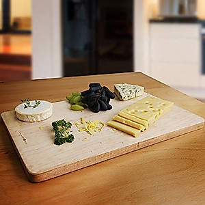 Casual Home Delice Maple Rectangle Juice Drip Groove Cutting Board, Rectangular 15.5x11
