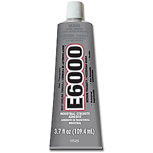Eclectic Products 230021 2 Pack 3.7 oz. E-6000 Medium Viscosity Multi-Purpose Adhesive Uncarded, Clear