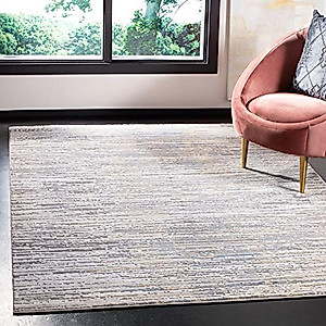 Safavieh Meadow Collection 5'3" x 7'6" Grey Light Grey MDW179F Modern Abstract Area Rug