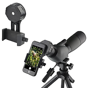 Spotting Scope Smartphone Camera Adapter, Telescope Camera Adapter, Cell Phone Adapter Mount for Binocular Monocular