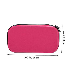 BELLIFFY 1pc Storage Bag Mini Pouch for Nurse Hard Case Accessories Galvanized Round Tray Travel Organizer Bags Carrying Bag Pink Eva