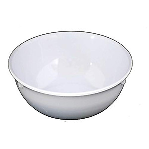 Z-Moments Western Melamine Nappie Bowl Soup Cereal Fruit Snack Bowls, 15-Ounce, 5-1/4" dia., White or Tan #315 (96, White)