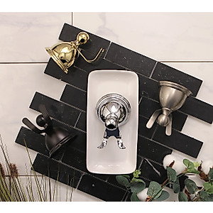 Kingston Brass BA3967C Restoration Robe Hook, 3-1/2-Inch, Polished Chrome