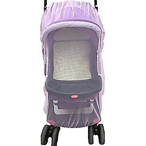 Anytec Infant Baby Mosquito Mesh Insect Bug Netting Buggy Cover Fly Screen Netting Provides Complete Children Protection (Pink)