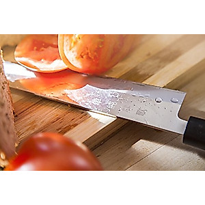 Traditional Japanese Professional Gyuto Kitchen Chefs Knife – Premium 8-inch High Carbon Stainless Steel Gyuto Sushi Knife with High Corrosion Resistance in a Single Bevel Chisel Edge Grind