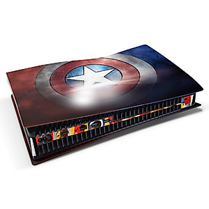 PS5 Disk Console Superhero Skins for PS5 Disk Playstation 5 Console Decal Sticker + 2 Controller Set