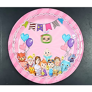 36PC COCO MELON INCLUDES 13PC 10FT XL SQUARE BANNER + 6PC CAKE PLATES + 6PC KIDS CUPS + 10PC NAPKINS + 1PC TABLE COVER PARTY SUPPLIES DECORATIONS THEME FAVOR IDEA FUN CELEBRATION HAPPY BIRTHDAY GIFT CENTERPIECE