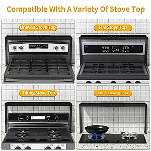 ZDDLOINP Spice Rack Shelf for Kitchen Stove, Adjustable 27 to 33 Inch Spice Rack Organizer Shelf, 4 Level Adjustable Height Spice Rack for Kitchen, Over the Stove Spice Shelf for Countertop, Black