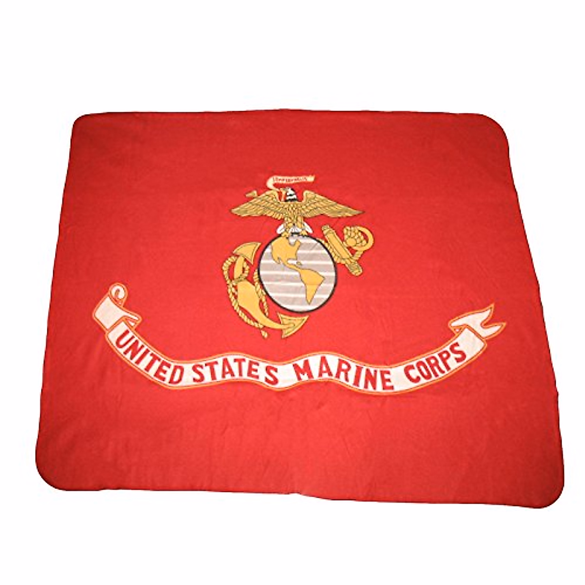 B USMC Marines Marine Corps Eagle Globe 50x60 Red Polar Fleece Blanket Throw Roll