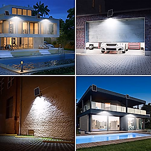 TFKK 300W Solar Street Lights Outdoor, 30000LM Solar Parking Lot Lights Lamps, IP65 Waterproof Solar Flood Lights with Remote Control for Basketball Court, Road, Garden, Yard