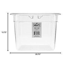 MEAT! Sous Vide Commercial Grade Quality Cooker with a 10 Gallon Cooking Capacity for Vacuum-Sealed Meat or Vegetables (12L Container)