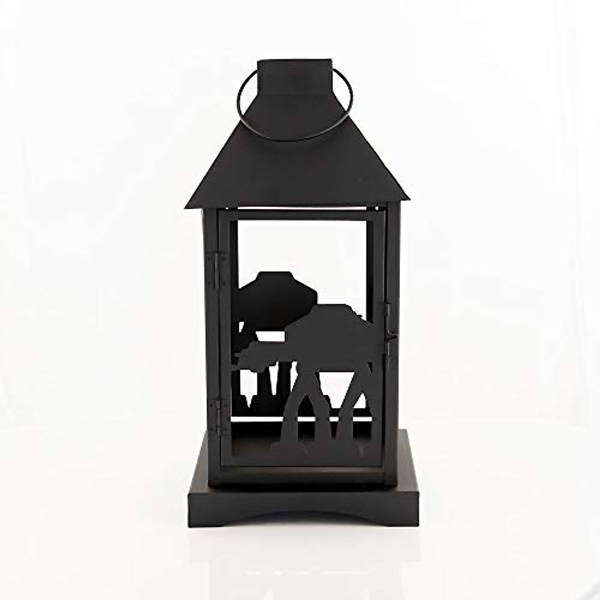 Star Wars Black Stamped Lantern | Imperial at-at Walker | 14 Inches Tall