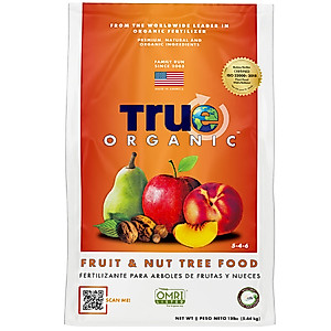 True Organic Fruit & Nut Tree Food Granular Fertilizer 12 lbs - CDFA, OMRI Listed for Organic Gardening NPK 5-4-6