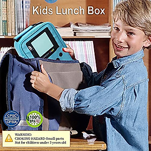 Tongtai Kids Lunch Box,Boy Insulated Lunch Boxes Game Leather Lunch Bag for School,Thermal Meal Cooler Lunch Bags for Boys Girls Kids Toddler Teen