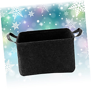 Zerodeko 1pc Shelf Organizer Bins Nursery Toys Felt Storage Bag Cube Organizer Laundry Basket Felt Storage Bin Portable Felt Basket Collapsible Shelves Portable Basket Household Toy Basket